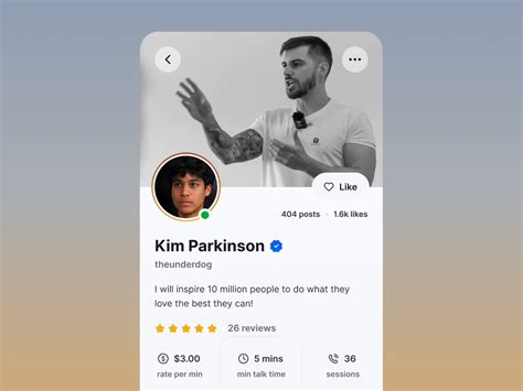 Profile Page By Vishnu Prasad V P On Dribbble