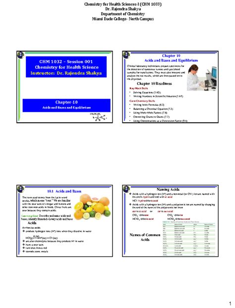 Understanding Water Ionization And Acid Base Strengths In Chm 1033 Dr Rajendra Shakya