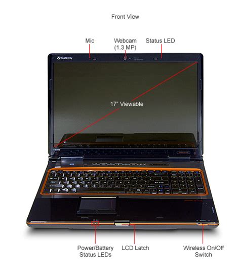 P 6860 FX Gateway P 6860 Fx 17 Notebook Computer