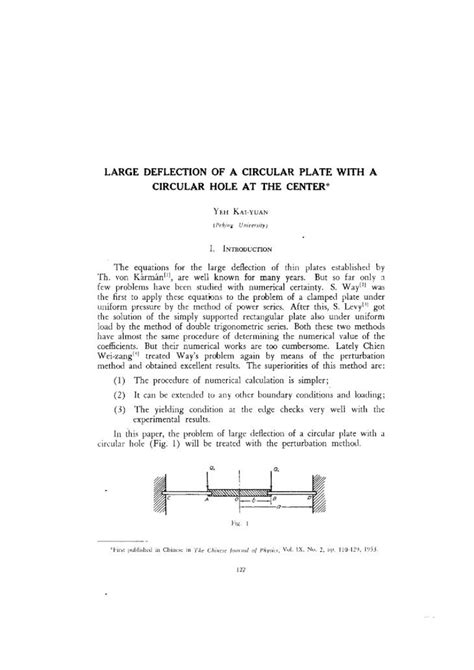 Pdf Large Deflection Of Circular Plates Dokumen Tips