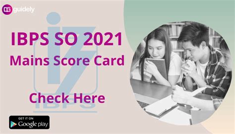 IBPS SO Mains Score Card Check The Specialist Officer Score