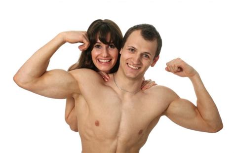 Couple Fitness Flexion Biceps Stock Photos Royalty Free Couple Fitness Flexion Biceps Images