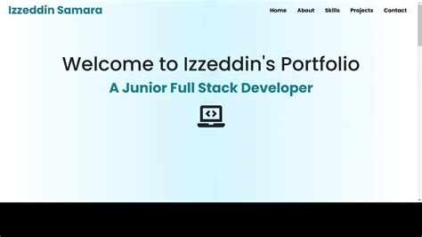 React Css Bootstrap Webdevelopment Portfolio Tech Emailjs Vercel Izzeddin Samara