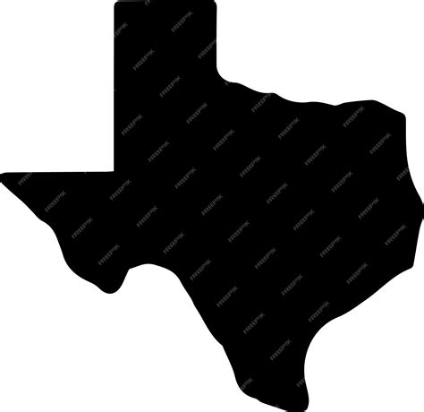 Premium Vector Texas Map Vector Art Illustration