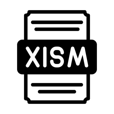 Xlsm Spreadsheet File Icon With Black Fill Design Vector Illustration