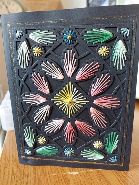 Intricately Designed Stitching Card