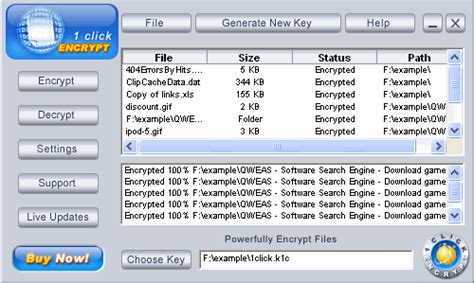 Screenshots Of Encrypting Files And Folders 1 Click Encrypt