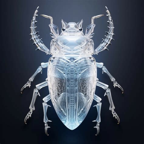 Crystalline Beetle Face Potrait