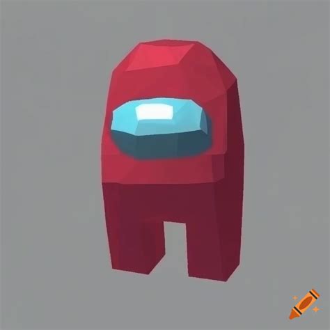 Low Poly Crewmate Character From Among Us On Craiyon