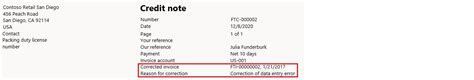 References To Original Invoices In Credit Notes Finance Dynamics 365 Microsoft Learn