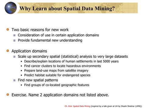 Introduction To Spatial Data Mining Pptx