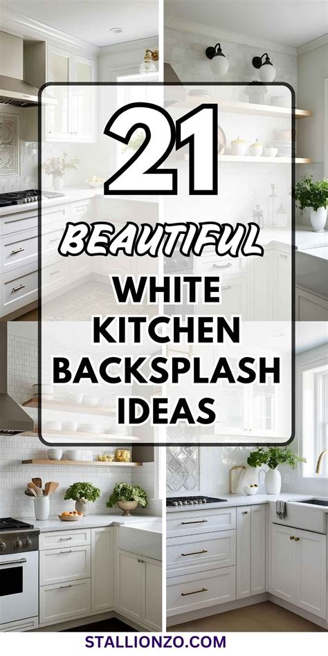 White Kitchen Cabinets And Backsplash Ideas Artofit
