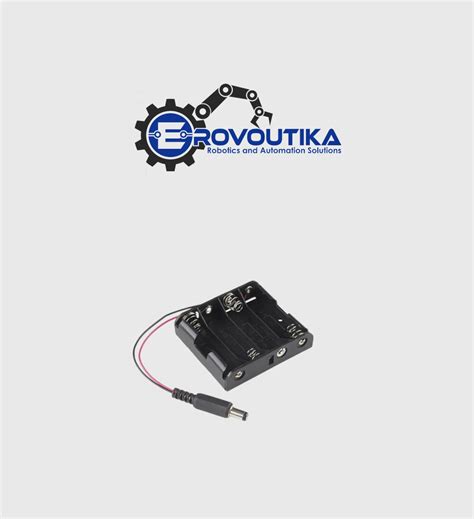 4xaa Battery Holder With Barrel Jack Connector Shop Erovoutika