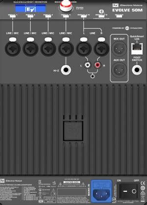 Electro Voice EVOLVE50M TBSB Line Array Sound Column Speaker System With 6ch Mixer Fx And