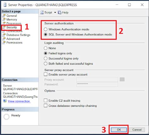 Hướng Dẫn Bật Tài Khoản Sa Trong Sql Server Qthang Blog