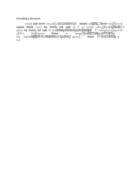 Formatting A Document Pdf