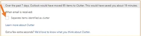 how to disable or enable clutter in outlook scc s technical support