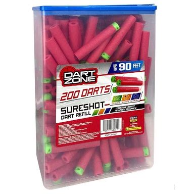 Dart Zone Covert Ops 200ct Dart Refill Box Universal Compatible Darts Shopee Malaysia