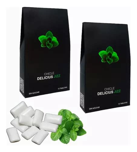 2 Cajas 10 Chicles Saborizantes De Semen Delicius Jizz Menta Meses