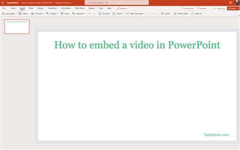 How To Embed A Video Into PowerPoint