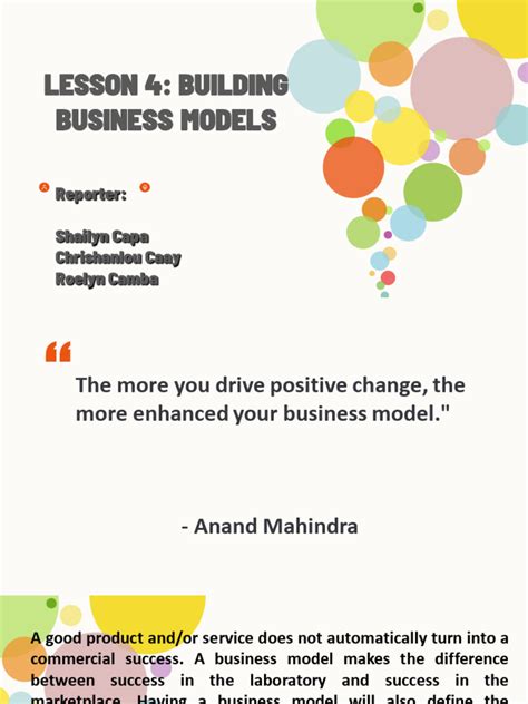 Lesson 4 Building Business Models Download Free Pdf Franchising