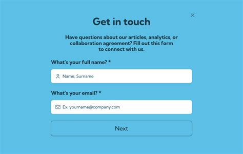 Contact Form Templates Visme