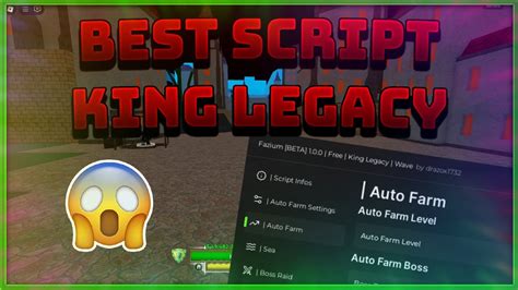NEW King Legacy Script Autofarm Levels Auto Raid Boss Teleports More Roblox Script