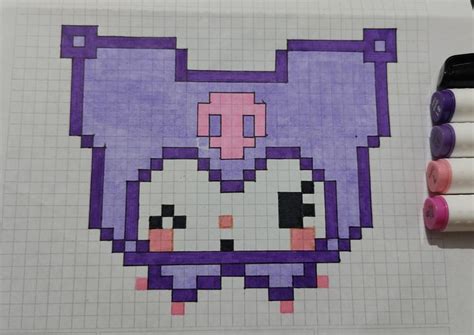 Pixel Art Kuromi Lila Doodles Carini Disegni Simpatici Disegni Facili