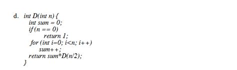 Solved 2 Recurrences Ii 20 Points For Each Of The