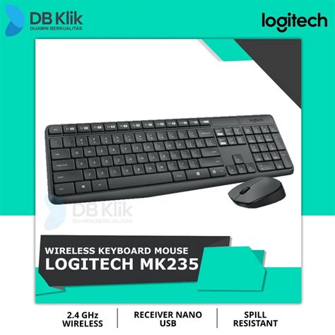 Jual Logitech Mk235 Keyboard Mouse Wireless Combo Shopee Indonesia