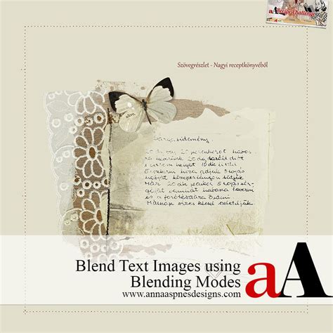 Blend Text Images Using Blending Modes Anna Aspnes Designs