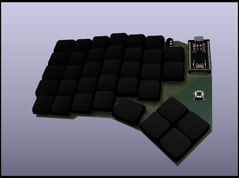 Designed My First Split Columnar Keyboard Based On The Redox Keyboard But With Rgb Olkb