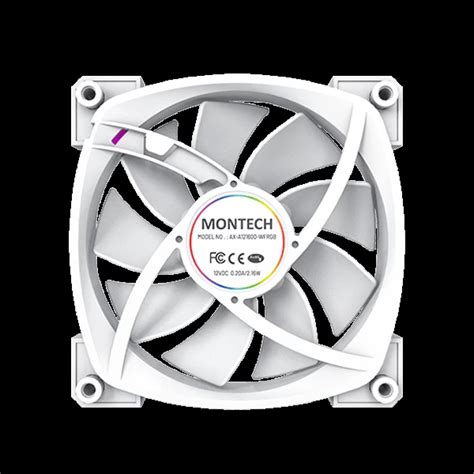 Montech AX120 Pwm Argb Cabinet Fan Single Pack White
