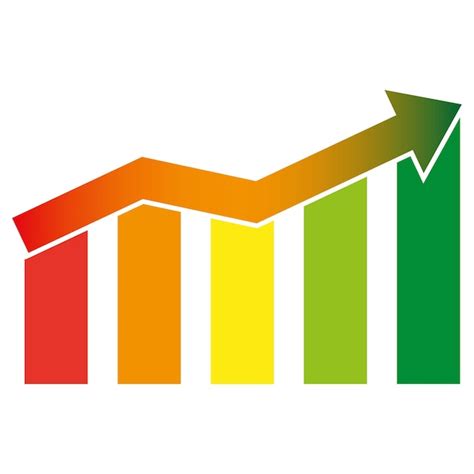 Premium Vector Arrow Graph Icon Finance Management Progress Bar