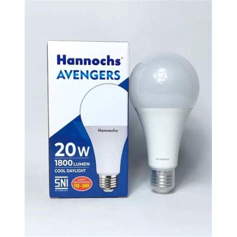 Jual Lampu LED Hannochs AVENGERS WATT Setara W Lampu Pijar Cahaya Putih Shopee Indonesia