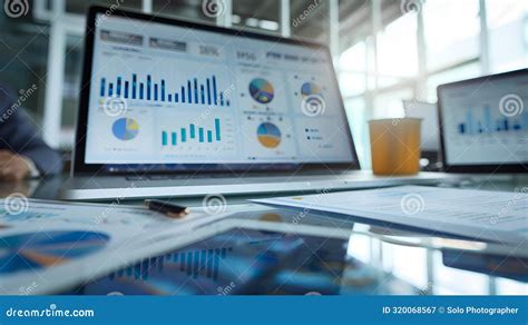 Illustrating Business Operations A Modern Office Environment With Professionals Engaged In