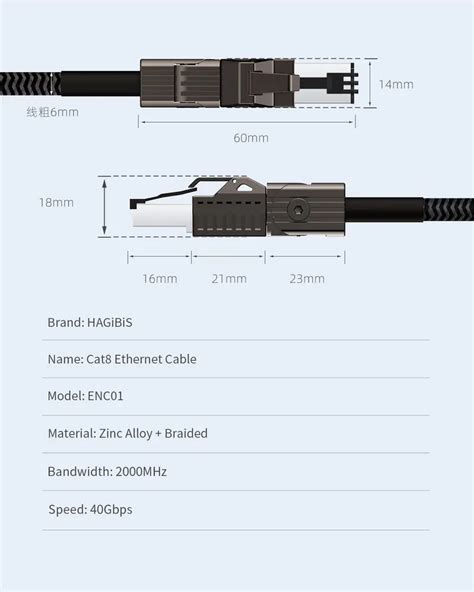 hideaki class eight network cable gigabit cat8 household fiber optic