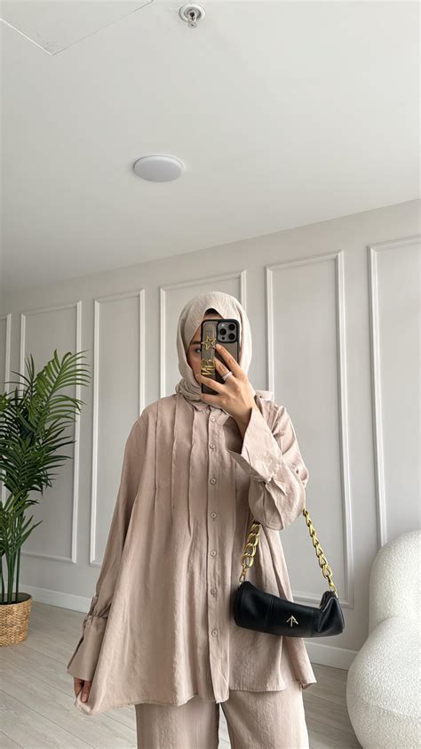 Lara Tensel Basic Takım Bej