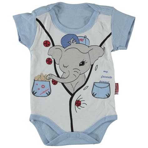 Бебешко памучно боди Елефантел Emag Bg
