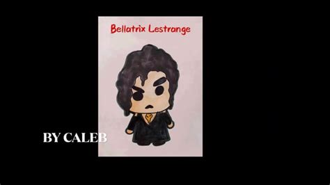 How To Draw Bellatrix Lestrange From Harry Potter Youtube