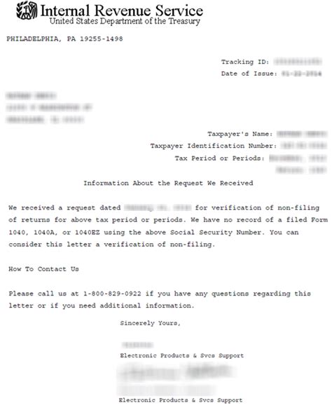 Irs Verification Of Nonfiling Letter ~ Thankyou Letter