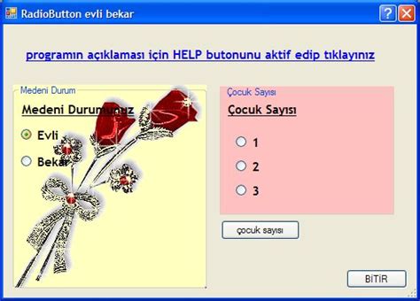 Radiobutton Bana Visual Basic Anlat