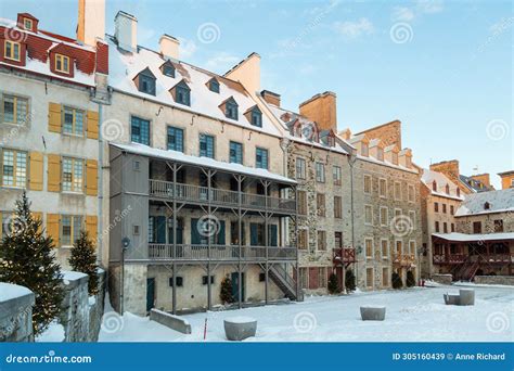 Historic Buildings On Place De Paris In The Petit Champlain Sector Seen