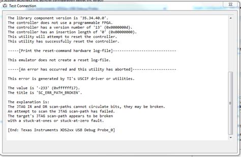 Emulator Connection Problem Using CCS Code Composer Studio Forum Code Composer Studio TI