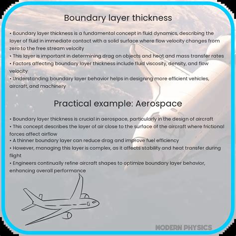 Boundary Layer Thickness Measurement Effects And Control In Fluid Dynamics