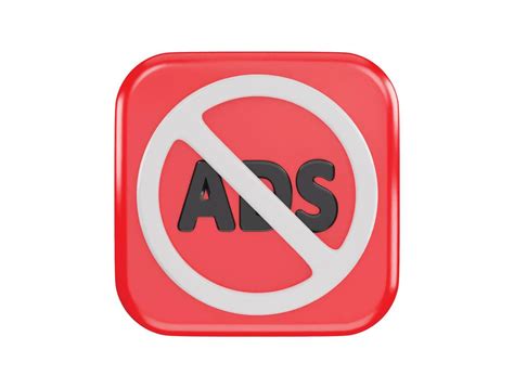 Ad Blocker Icon 3d Rendering Vector Illustration 22922354 Vector Art At