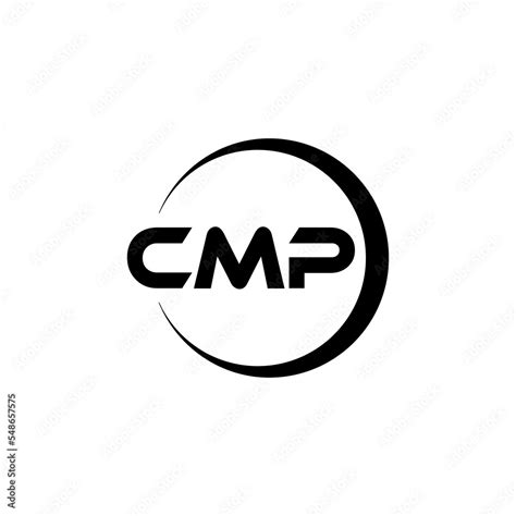 Cmp Letter Logo Design With White Background In Illustrator Cube Logo Vector Logo Modern