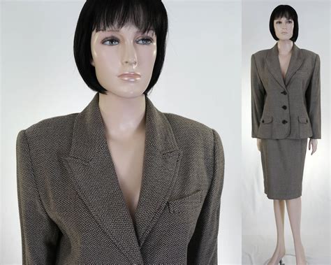 Vintage Womens Worthington Suit 2 Piece Suit Jacket And Skirt