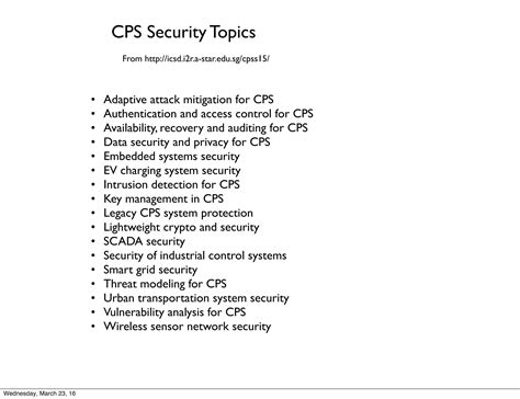 Security In Cyber Physical Systems Pdf