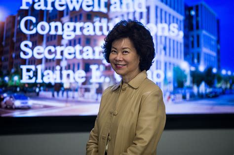 Elaine Chao Resigns As Secretary Of The Us Department Of